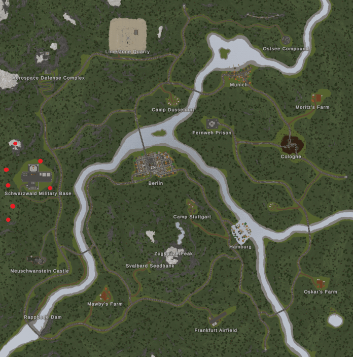 Unturned Germany Best Base Locations: Mountain Survival