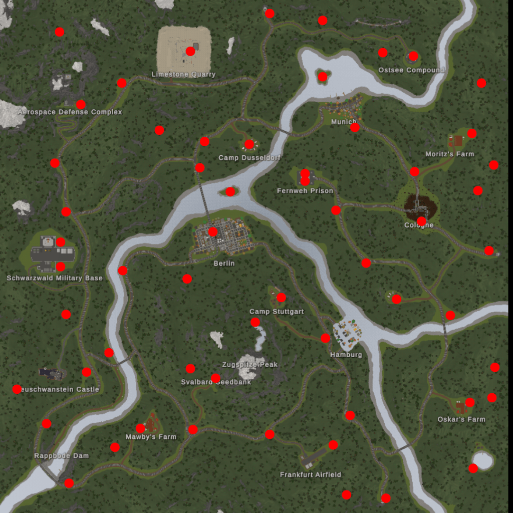 Unturned Germany Airdrop Locations and Loot Map - Increase Gaming