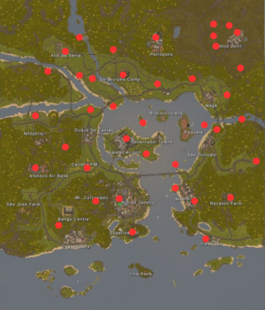 Unturned Rio de Janeiro Airdrop Locations And Loot Map